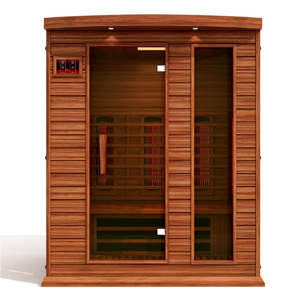 Maxxus 3 Person Near Zero EMF Indoor Full Spectrum Infrared Sauna ...